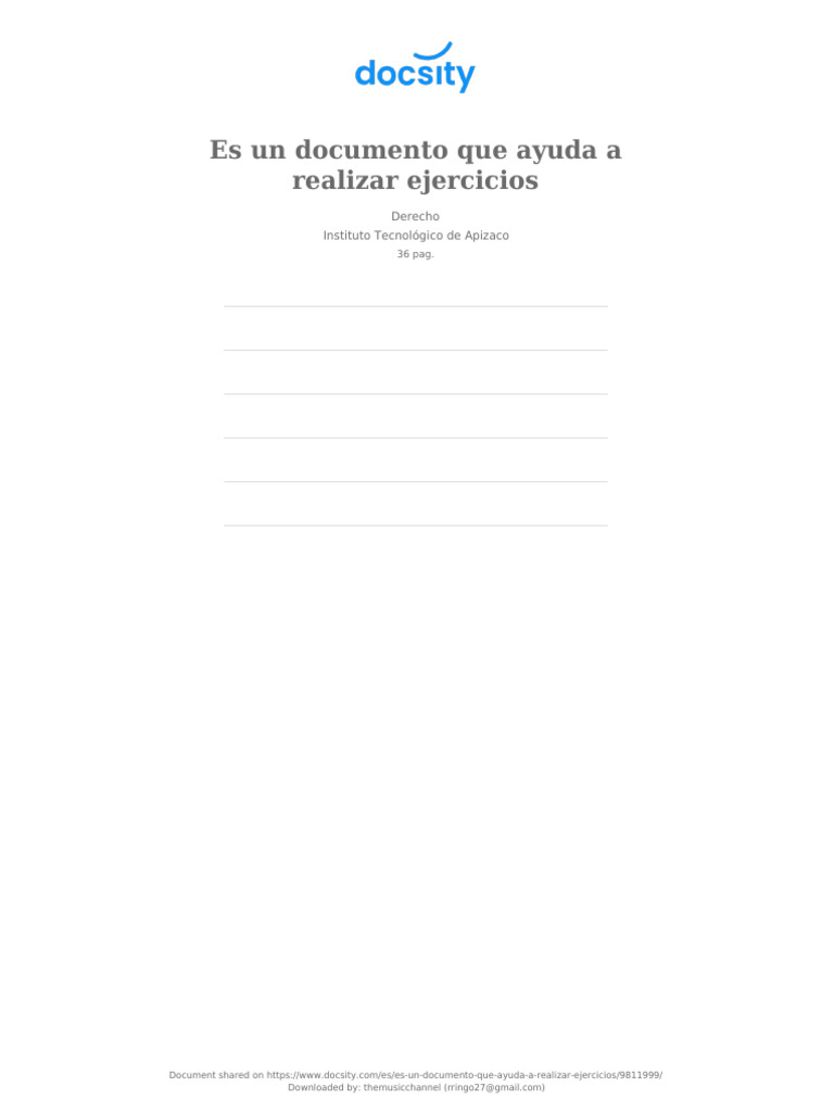 docsity-es-un-documento-que-ayuda-a-realizar-ejercicios | Descargar gratis PDF | Ingeniería de ...
