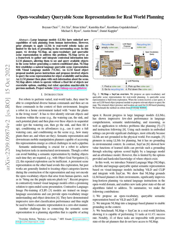 Chen Et Al_2022_Open-Vocabulary Queryable Scene Representations for Real World Planning | PDF ...