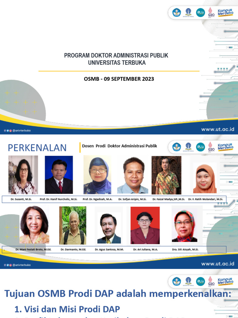 Dap - PPT Osmb Prodi Dap 2023 | PDF