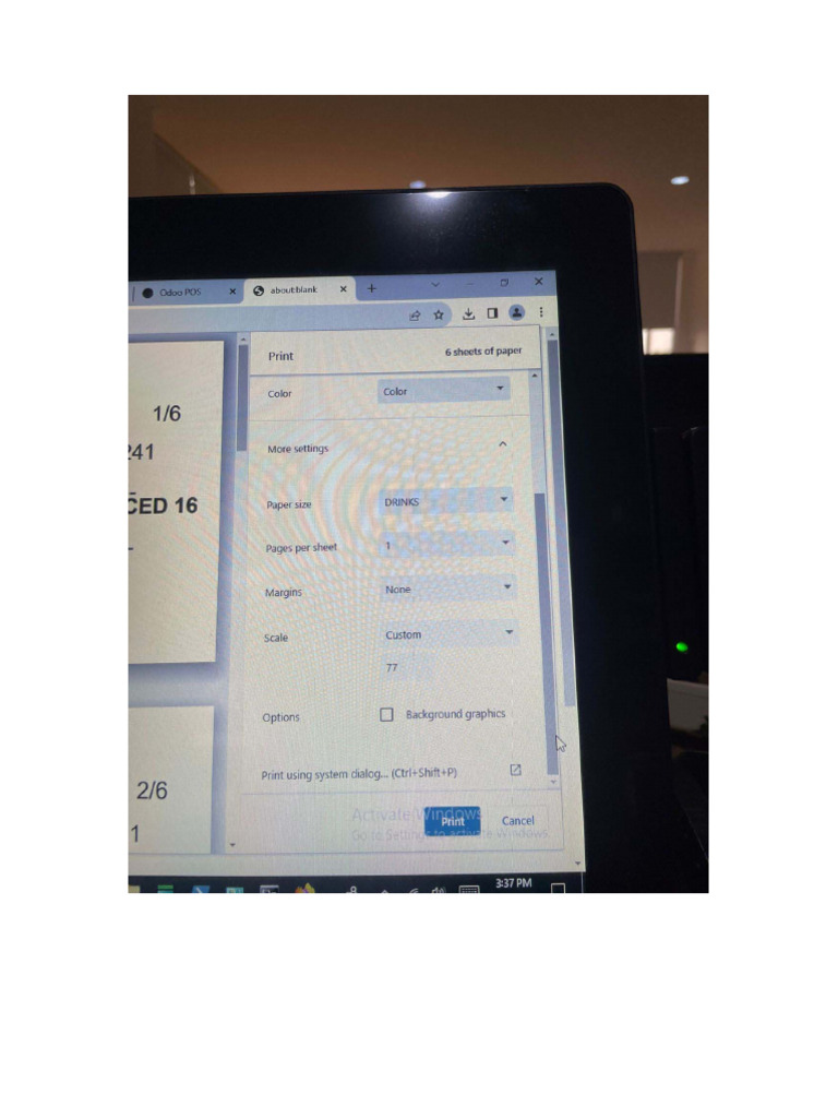 Settings Ukuran Kertas POS SUDO | PDF
