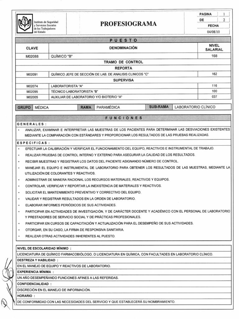 Quimico B | PDF