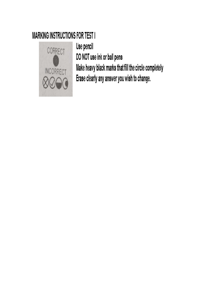 Marking Instructions | PDF