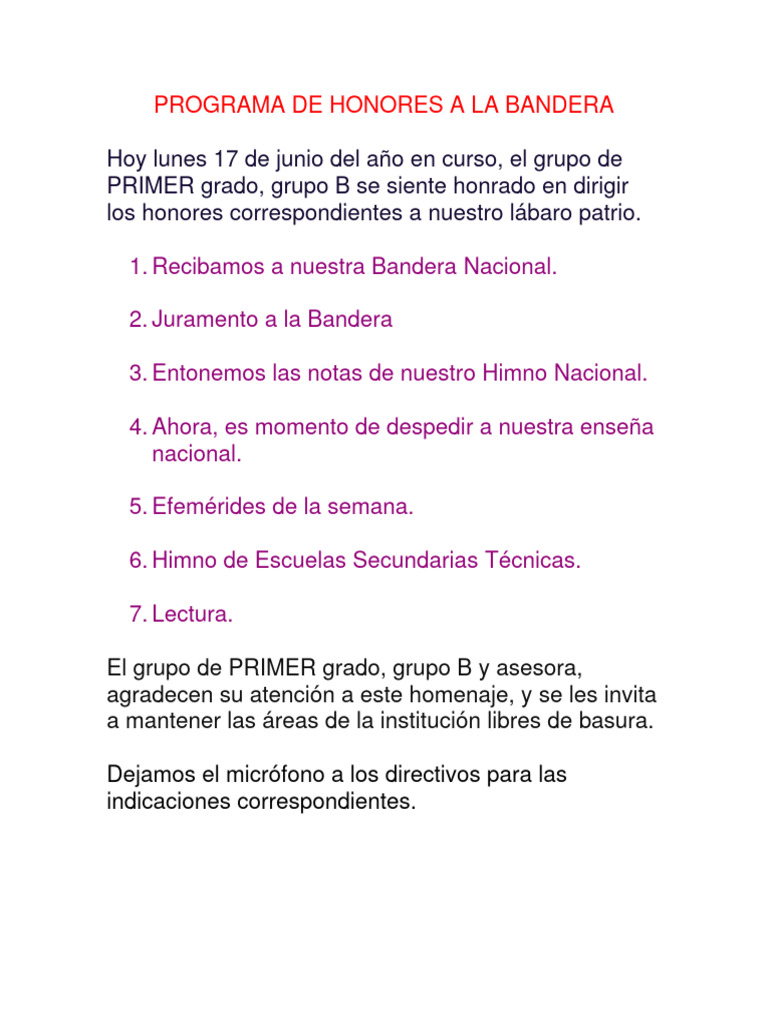 Homenaje Junio 2024 | PDF