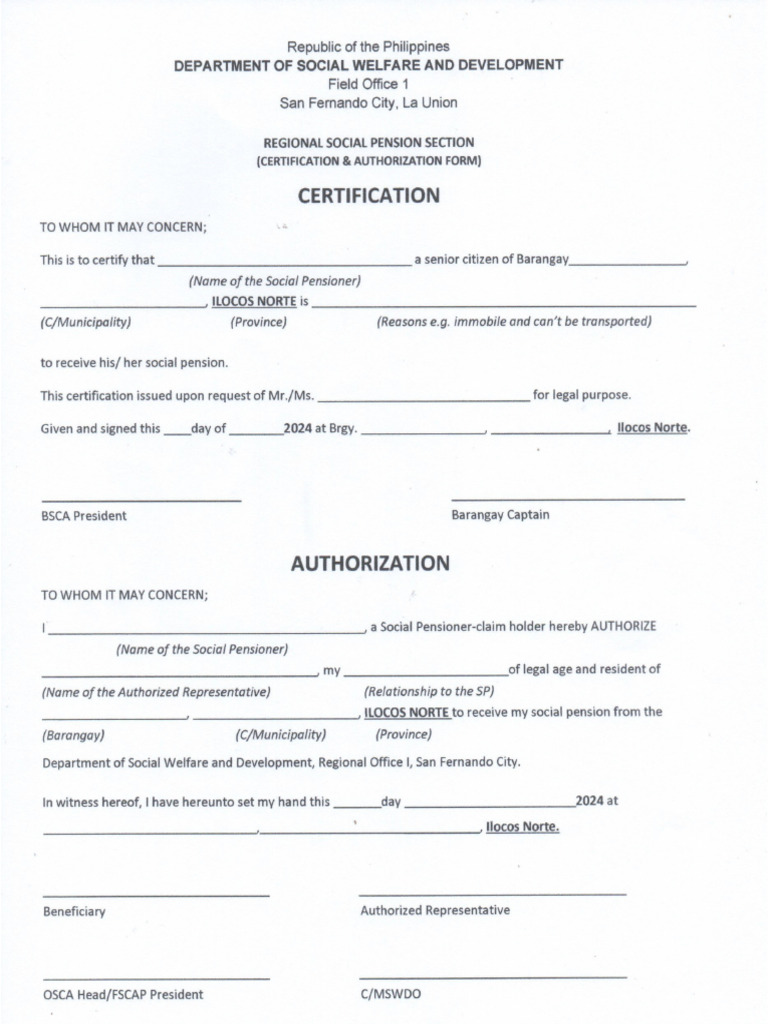SocPen Authorization Letter | PDF
