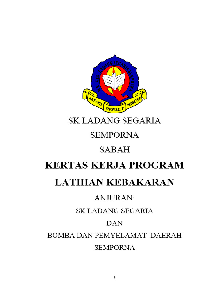 Kertas Kerja Latihan Kebaran SKSL 2022 | PDF