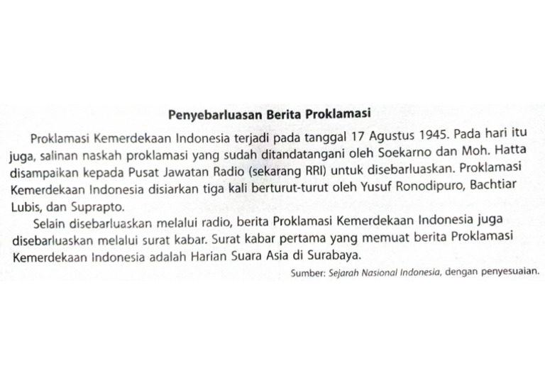 Teks Bupena Proklamasi | PDF