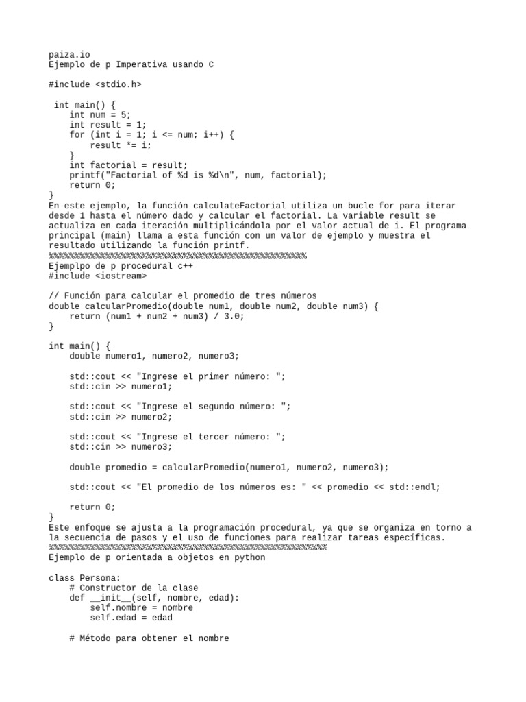 Paiza Io | PDF | Paradigmas de programación | Programación de computadoras