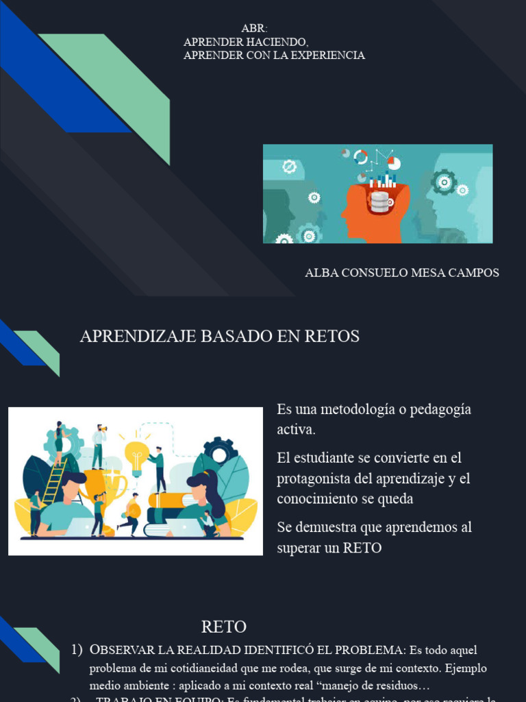Aprendizaje Basado en Retos: Guía Práctica | PDF | Modificación de comportamiento | Comunicación ...