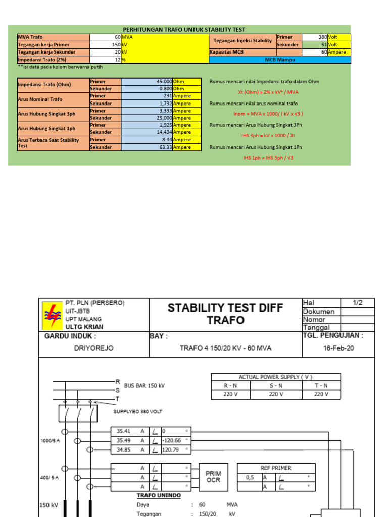 Stability Trafo #4 16-02-2020 | PDF