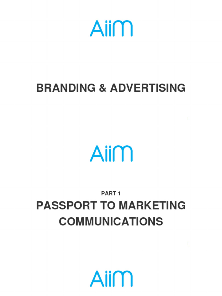 AIIM - Branding & Advertising | PDF