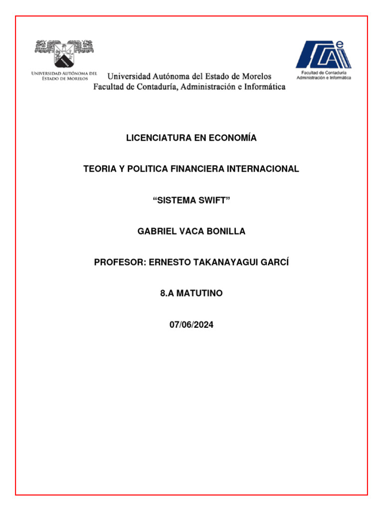 Sistema Swift | Descargar gratis PDF | Bancos | Business