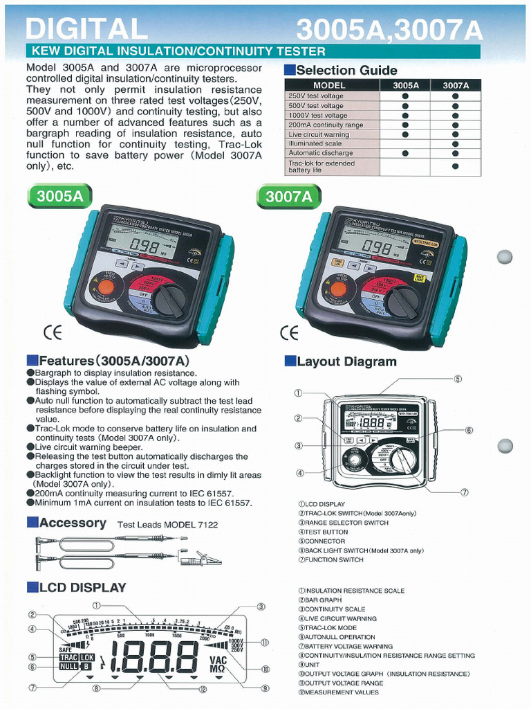 Kyoritsu-3005A-Datasheet | PDF