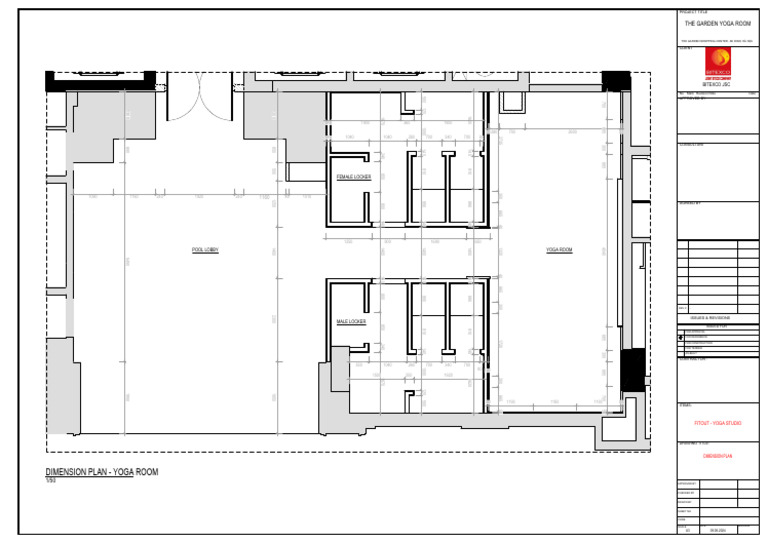 Yoga Room Dimension Plan | PDF