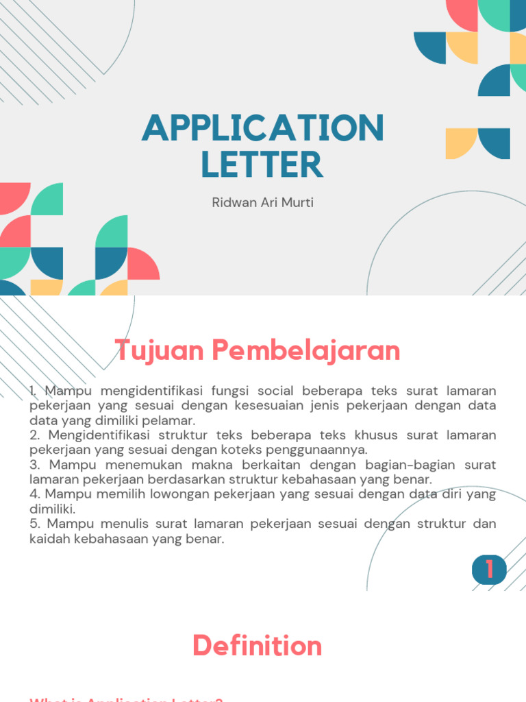 Application Letter | PDF