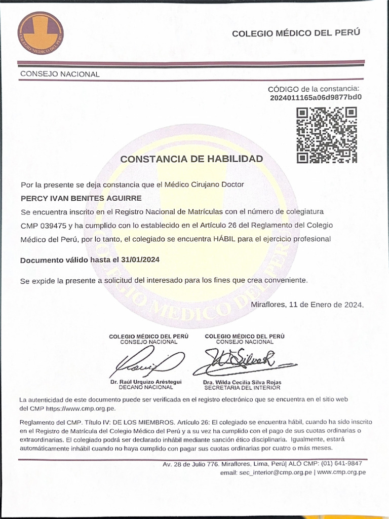 Certificado y Constancia | PDF