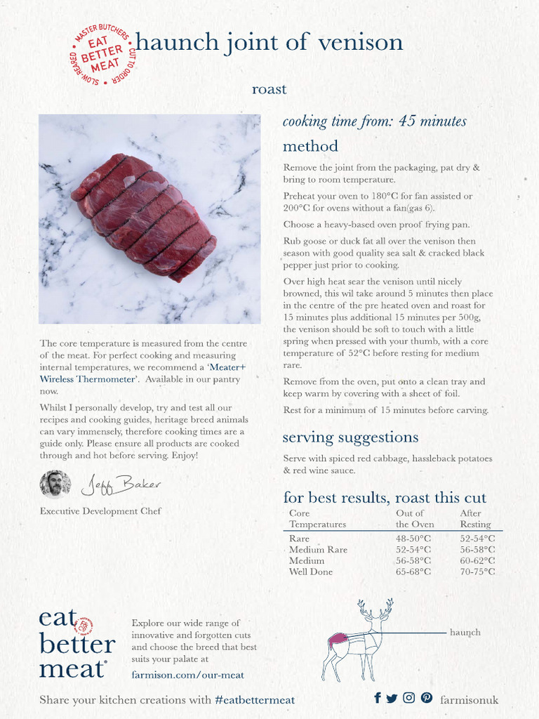 2429 Haunch Joint of Venison | PDF