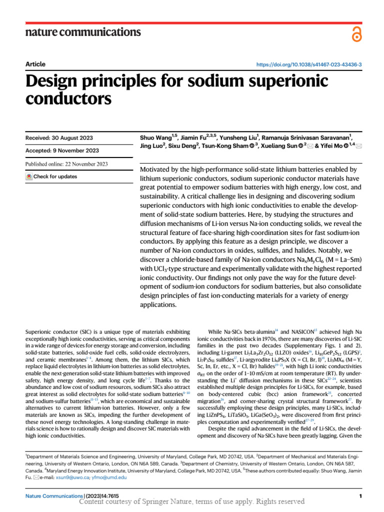 Design_principles_for_sodium_superionic_conductors | PDF | Ionic ...