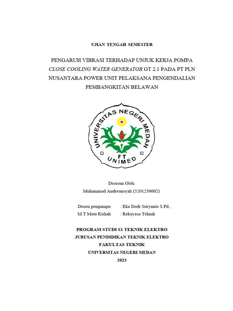 UTS (Rekayasa Teknik) - Muhammad Andreansyah - 5201230002 | PDF ...