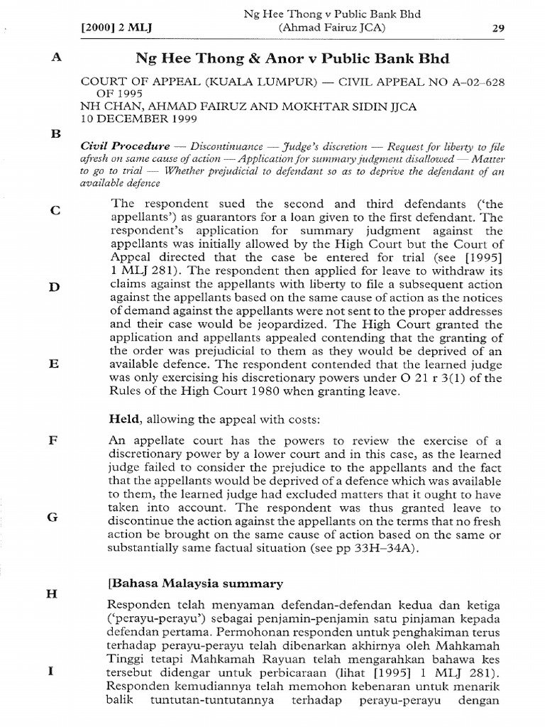 NG HEE THONG & ANOR v PUBLIC BANK BHD | PDF