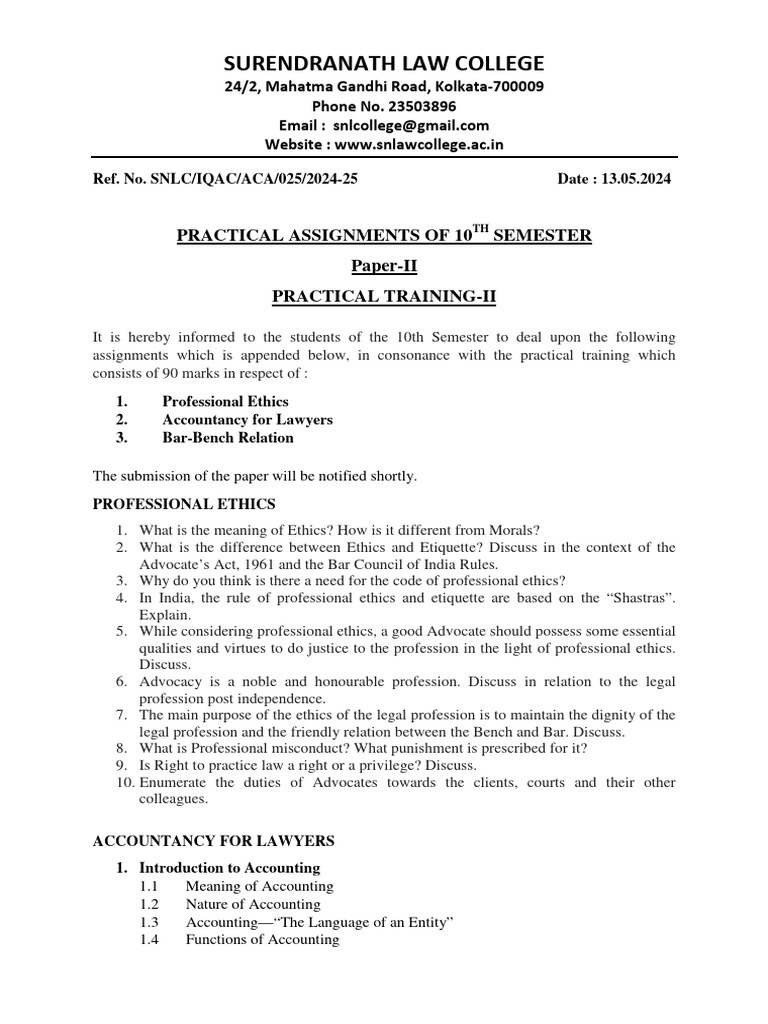 025 - Practical Ii | Download Free PDF | Lawyer | Professional Ethics