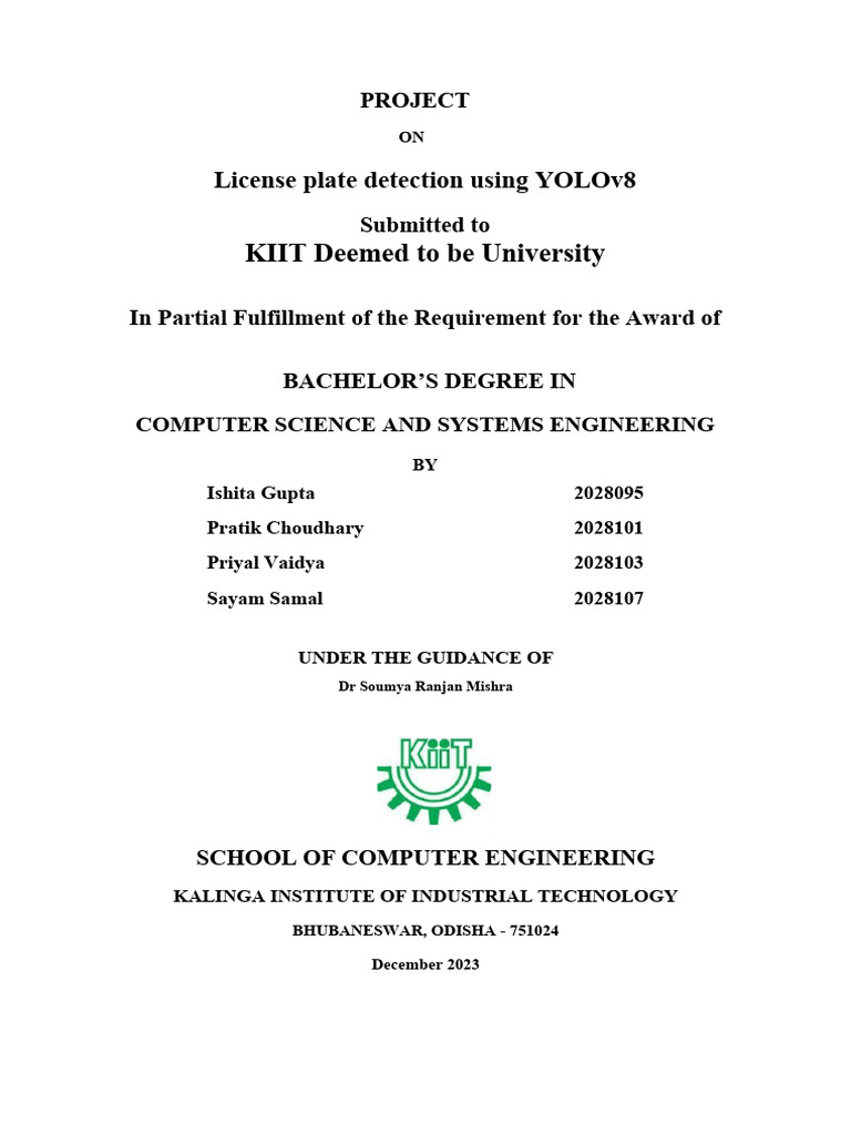 License Plate Detection Using YOLOv8 | PDF | Receiver Operating Characteristic | Machine Learning