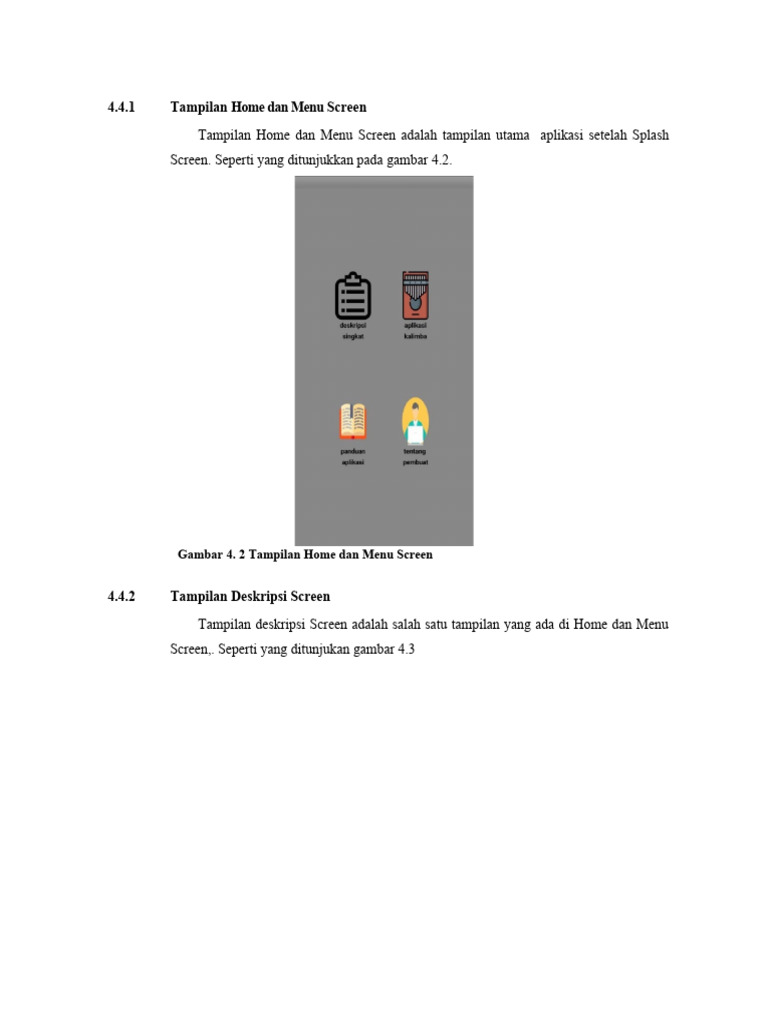 Tampilan Home Dan Menu Screen | PDF | Karier & Perkembangan | Bisnis
