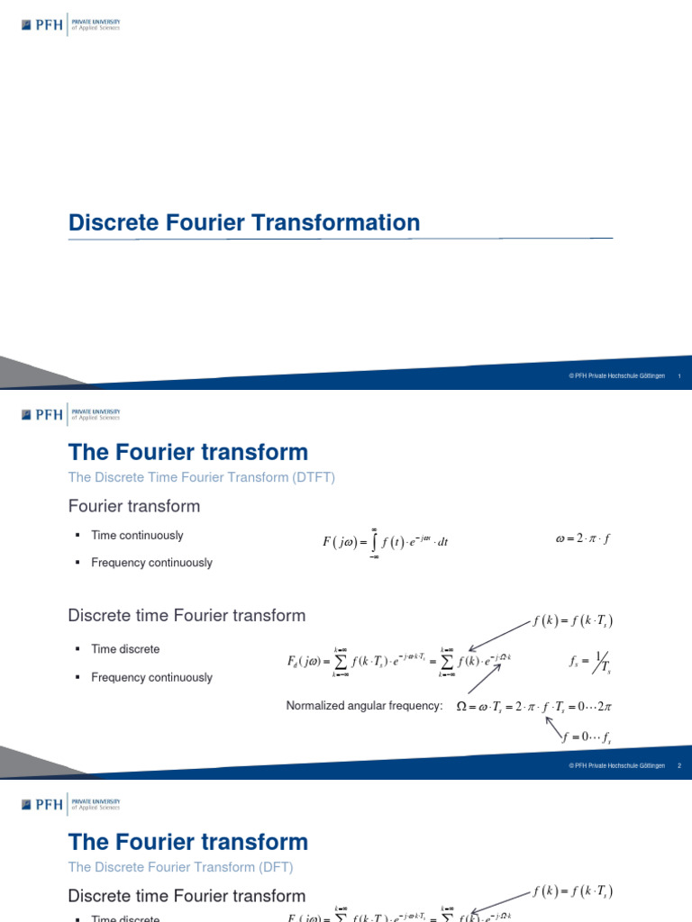 MCT 3 DFT Ver2 | PDF | Discrete Fourier Transform | Fast Fourier Transform