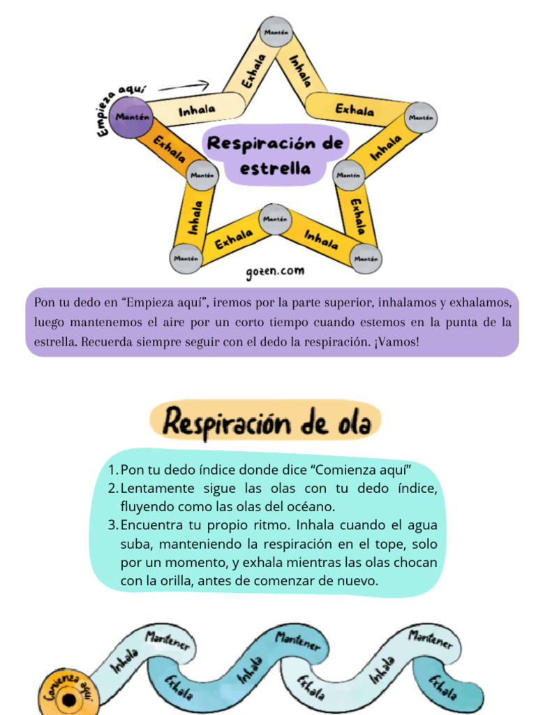 Respiración en Estrella: Guía Práctica | PDF | Artes del Lenguaje y ...