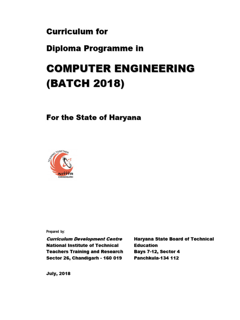 Study Scheme & Curriculum - Computer Engg. - Batch 2018 Onwards | PDF | Integral | Force