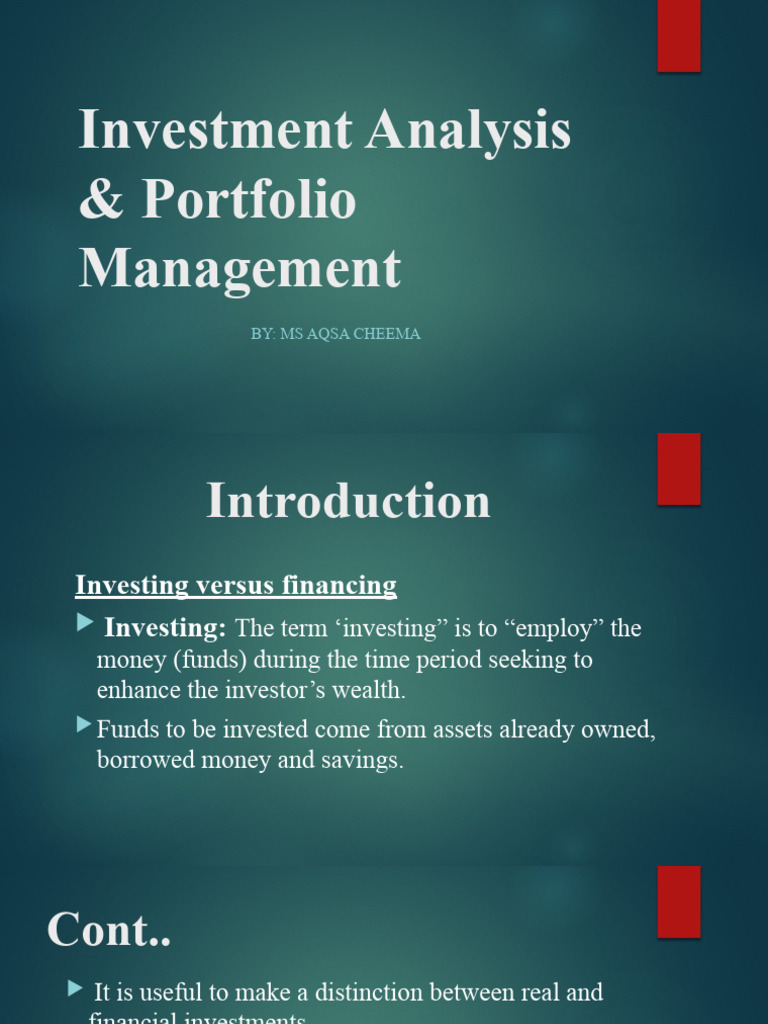 Investment Analysis and Portfolio Management | PDF | Yield Curve ...