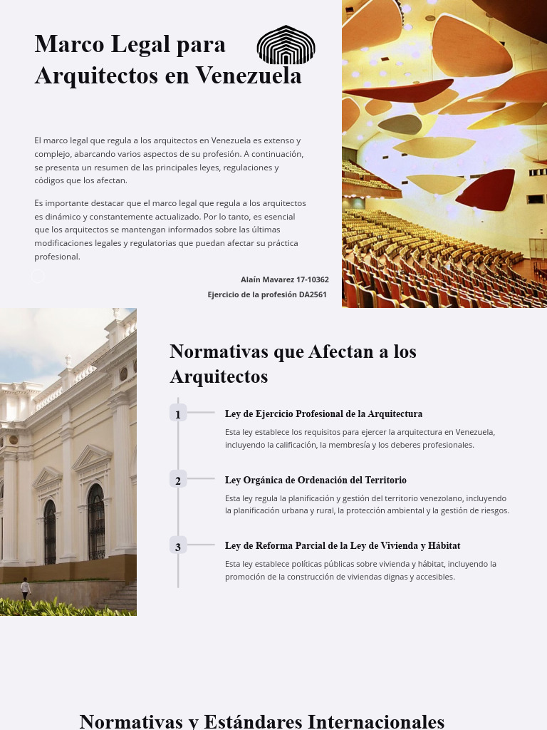 Marco Legal para Arquitectos en Venezuela | PDF | Arquitecto