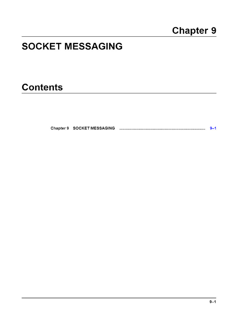 User Socket Messaging | PDF