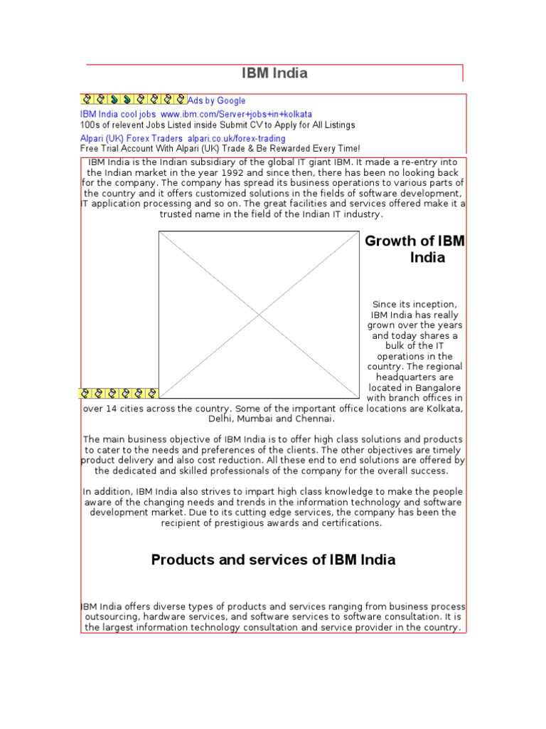 Overview of IBM India Operations | PDF | Ibm | Business