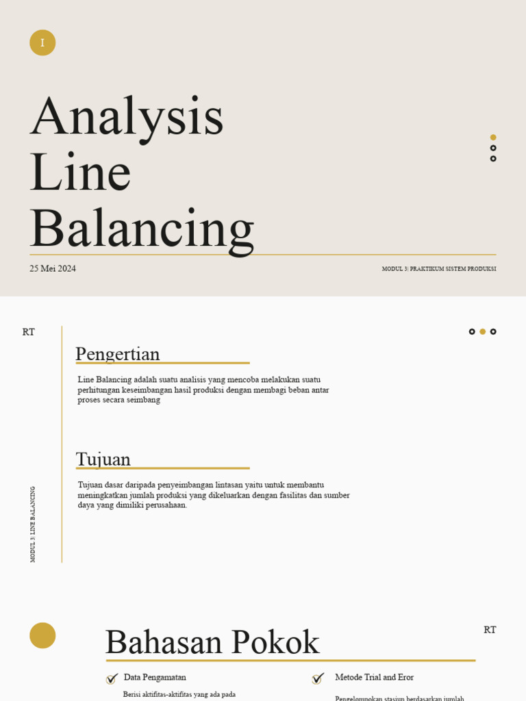 Analisis Line Balancing Produksi | PDF | Teknologi & Rekayasa
