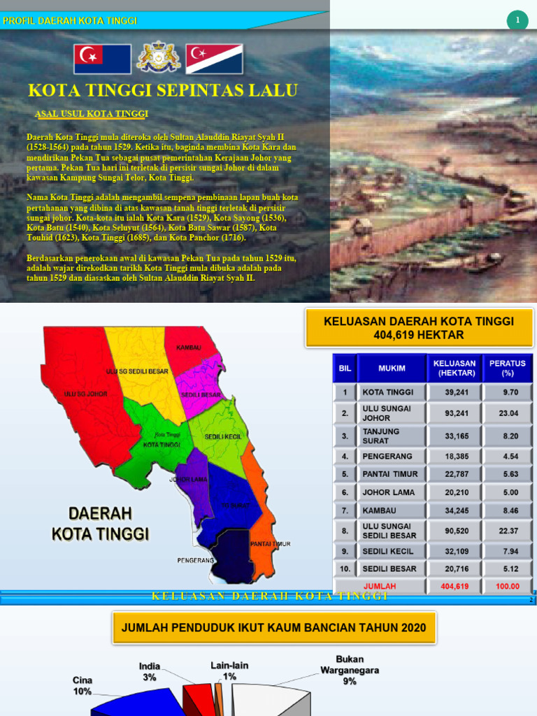 Profail Daerah Kota Tinggi (PDKT) | PDF