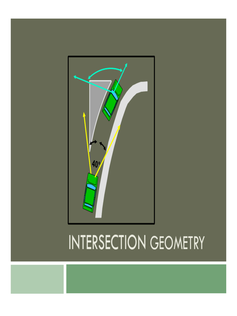 05DPS-IntersectionGeometry | PDF | Intersection (Road) | Pedestrian ...