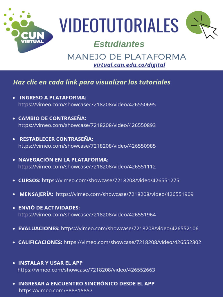 Videotutoriales Plataforma Educativa | PDF | Hogar, jardinería y bricolaje | Informática