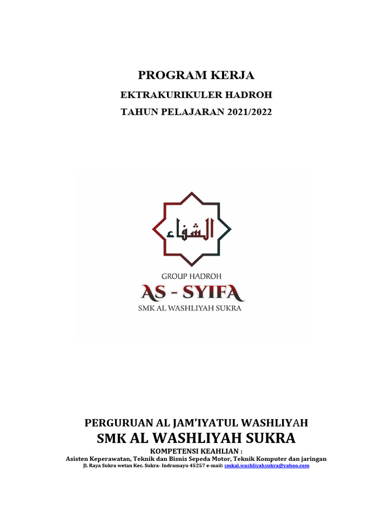 Program Kerja Ekstra HADROH | PDF