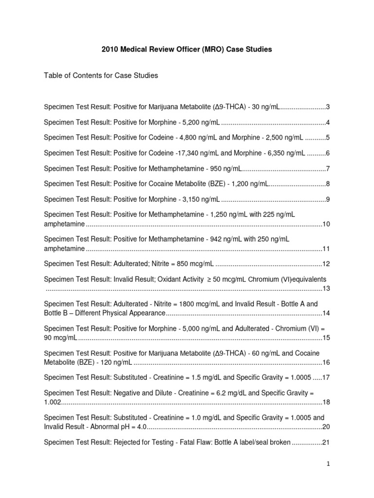 MRO Case Study | PDF | Morphine | Drugs Acting On The Nervous System