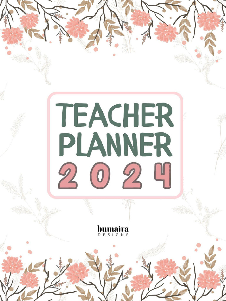 (PDF) Teacher Planner 2024 | PDF
