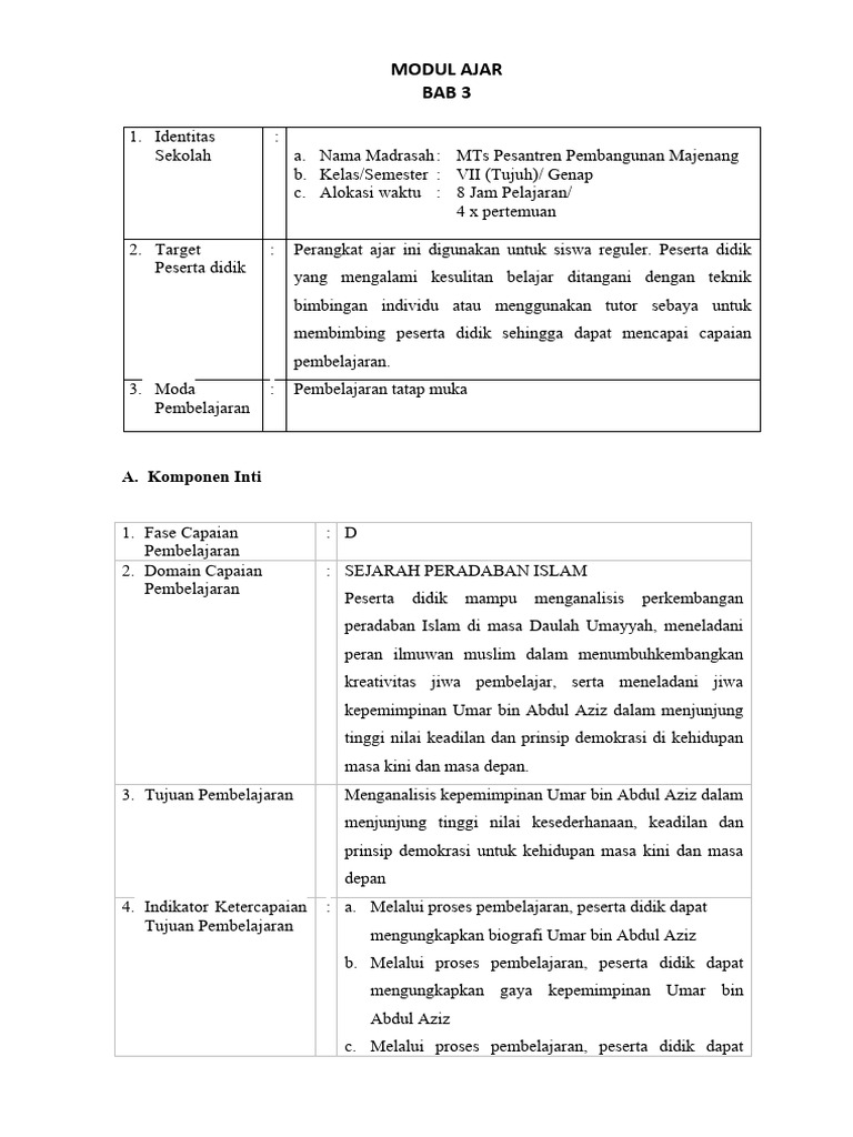 CP, TP, ATP DAN MODUL AJAR BAB 5 - Genap (8 JP) | PDF