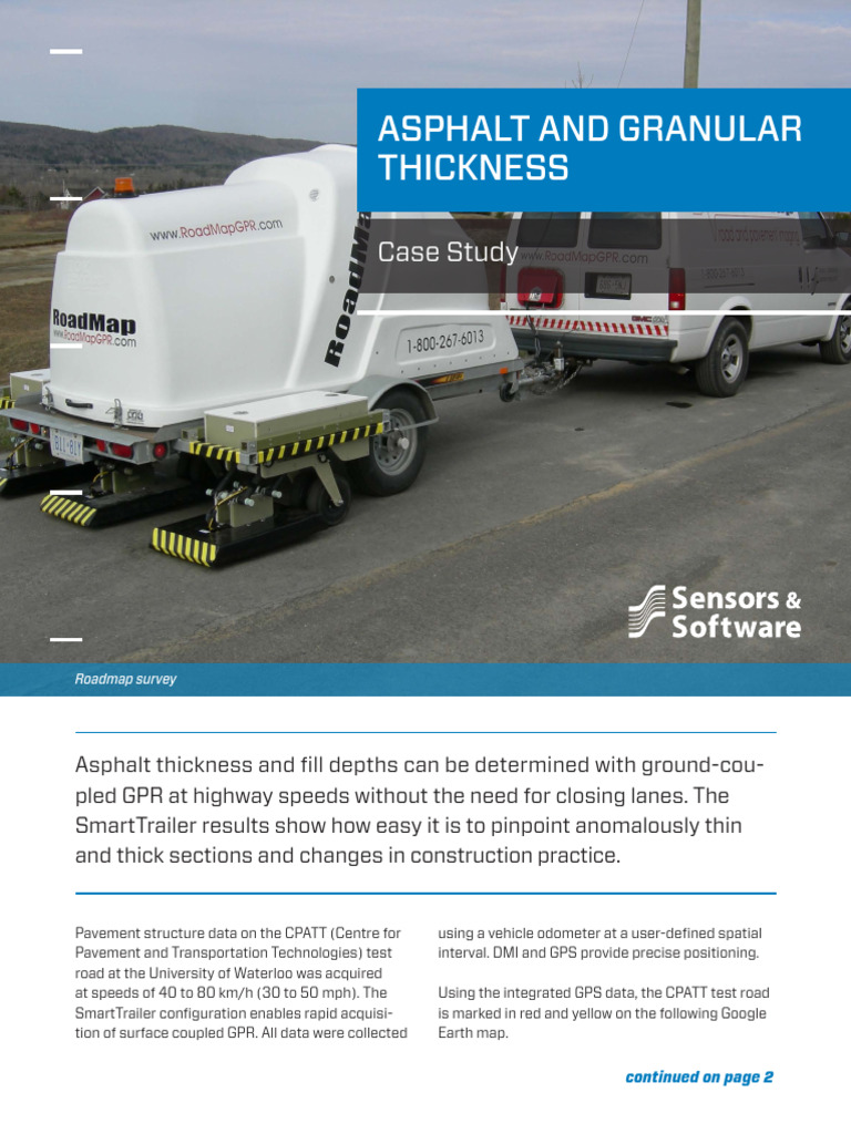 Road Bridges - Asphalt and Granular Thickness 1 | PDF | Road | Road Surface