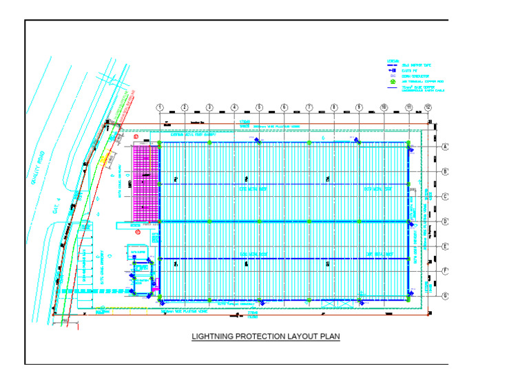 Lightning Protection Layout Plan | PDF