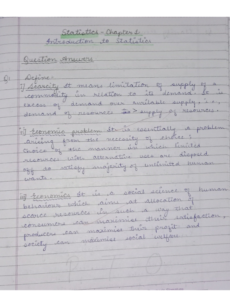 Statistics Chapter 1 | PDF