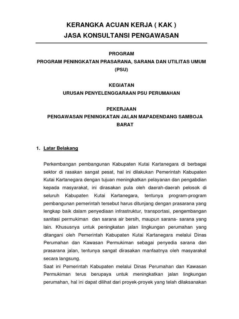 KAK Pws MAPADENDANG | PDF