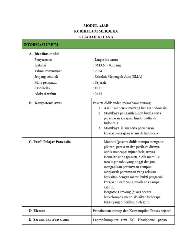 Identitas Modul | PDF