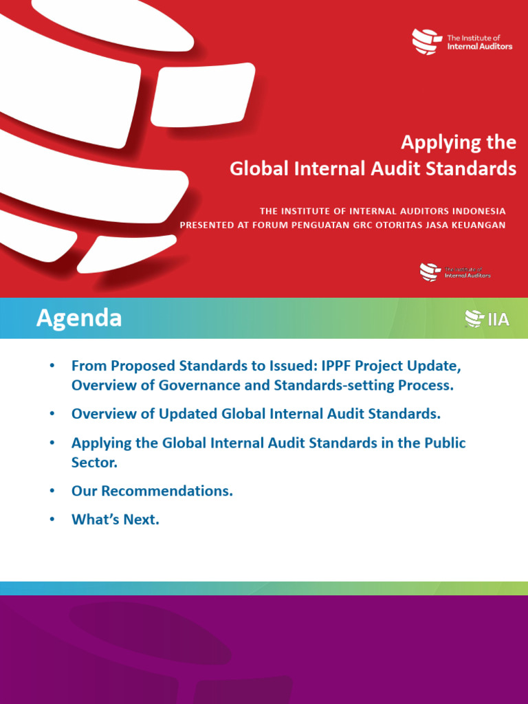 IIA_Applying the Global Internal Audit Standards_AIS | PDF | Internal ...
