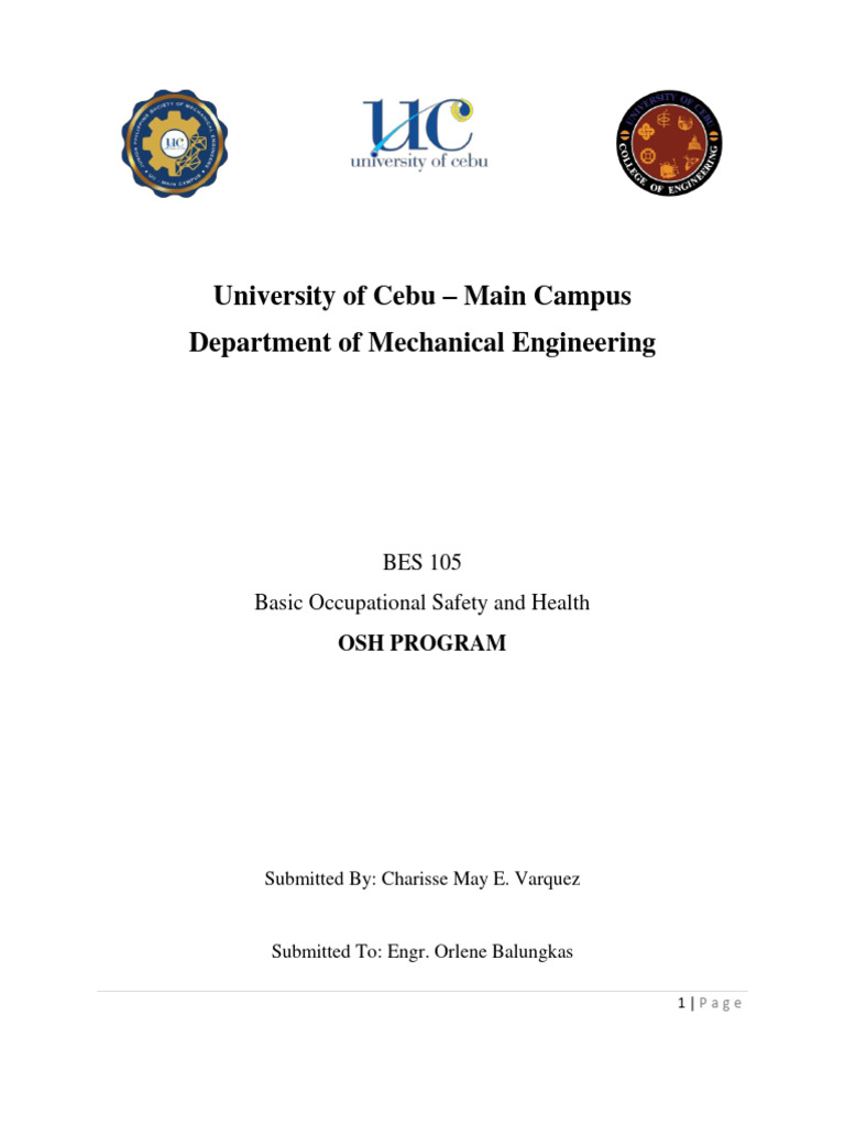 Varquez - OSH PRogram | PDF | Hiv/Aids | Occupational Safety And Health