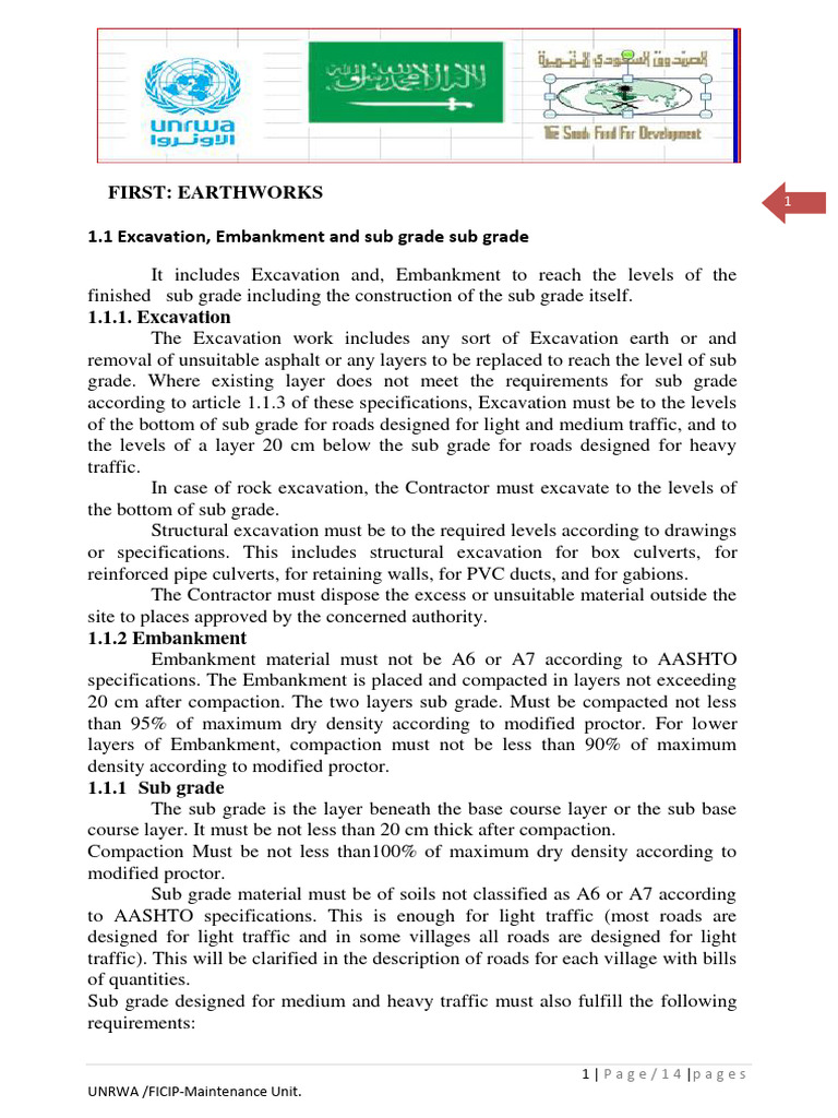 Specs For Embankment | PDF | Civil Engineering