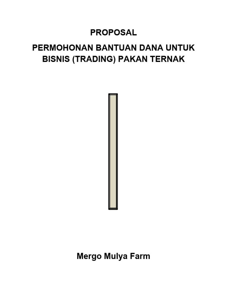 Proposal Pakan Ternak | PDF | Bisnis | Hukum